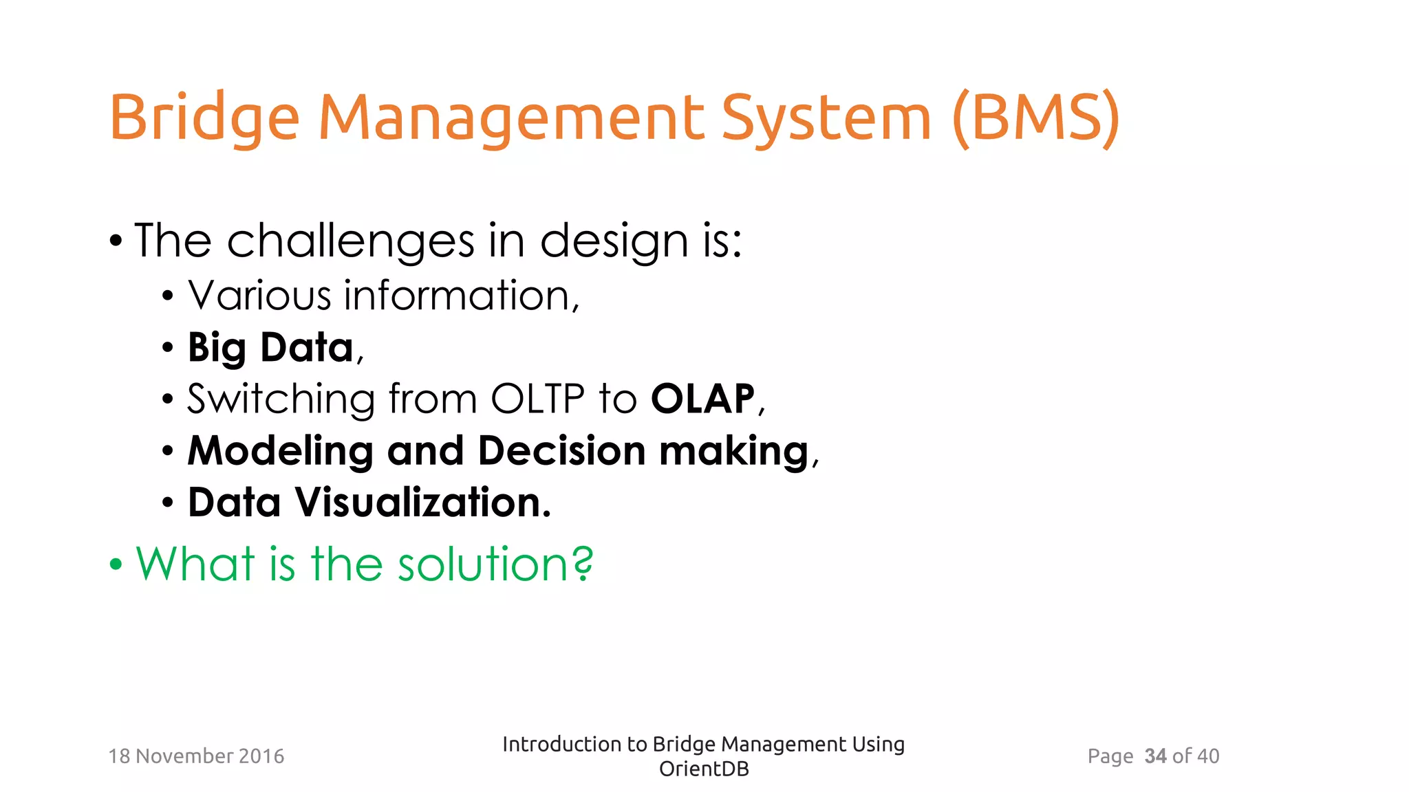Bridge Management System Using NoSQL Solutions | PDF | Databases | Computer Software and ...