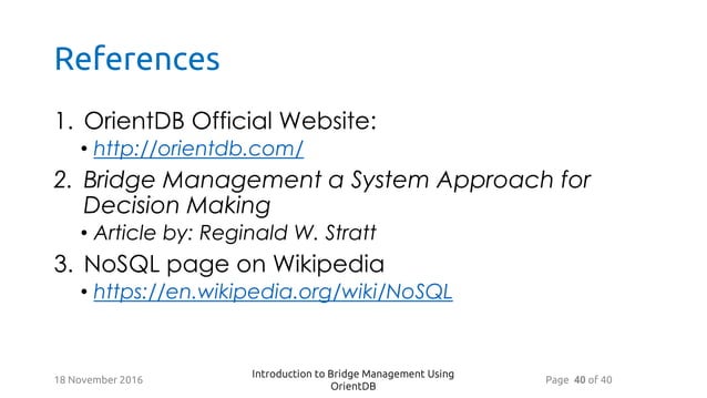 Bridge Management System Using NoSQL Solutions | PDF | Databases | Computer Software and ...