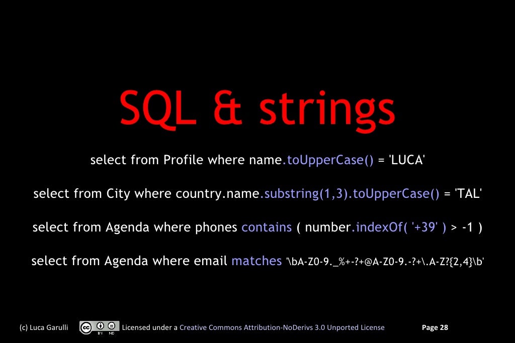 Sql And Strings Select From 
