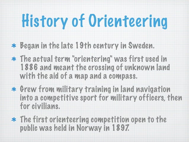 Orienteering | KEY | Geography | Science