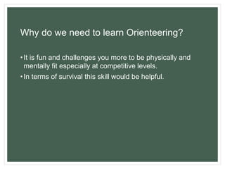 Orienteering | PPTX