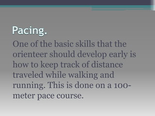 Orienteering techniques | PPTX