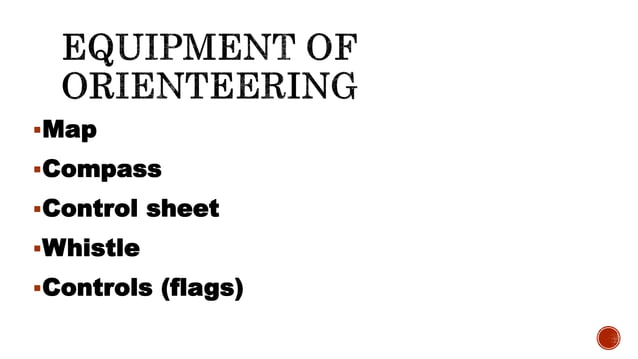 ORIENTEERING SHS PHYSICAL EDUC QUARTER 4 | PPT