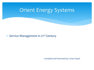 Orient Energy Systems Private Limited Pak | PPT | Free Download