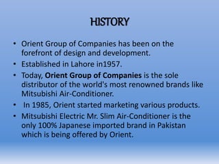 Orient group of companies | PPTX