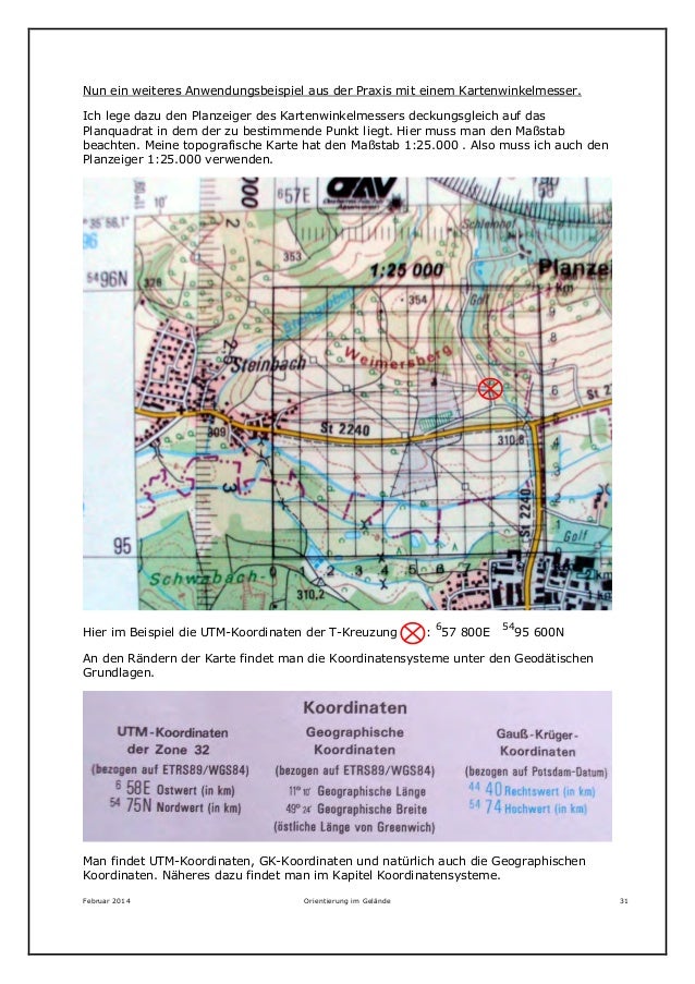 Orientierung im Gelände