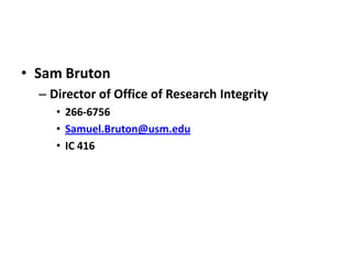 ORI New Faculty Orientation | PPT