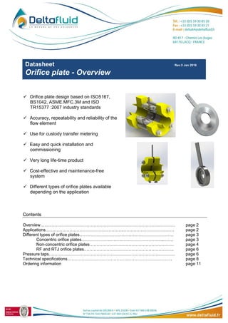 Orifice plate-overview-rev5-jan-2016 | PDF