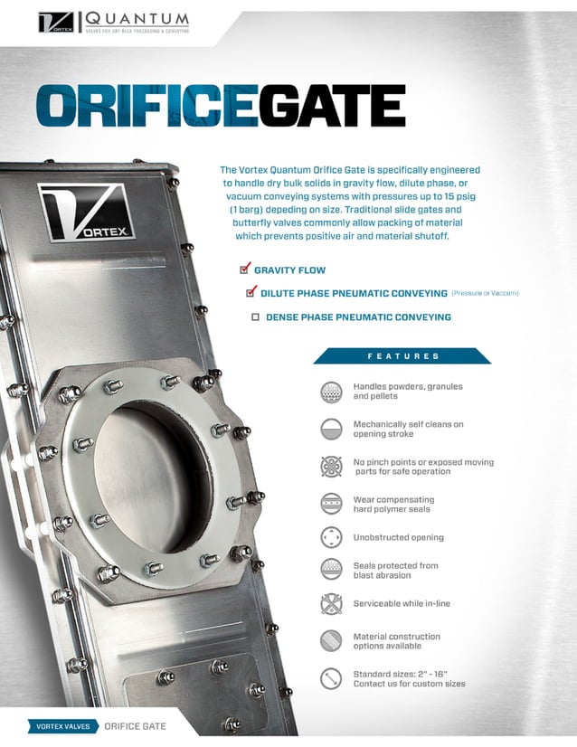 Vortex Quantum Orifice Gate Valve | PDF