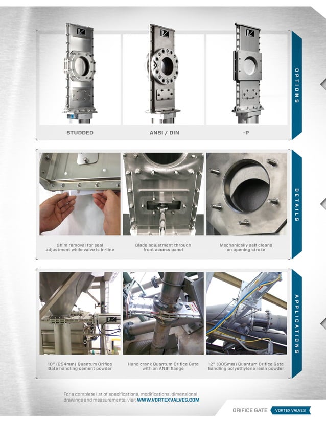 Vortex Quantum Orifice Gate Valve | PDF