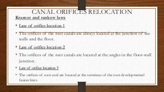 Orifice openers and initial apical file | PPTX