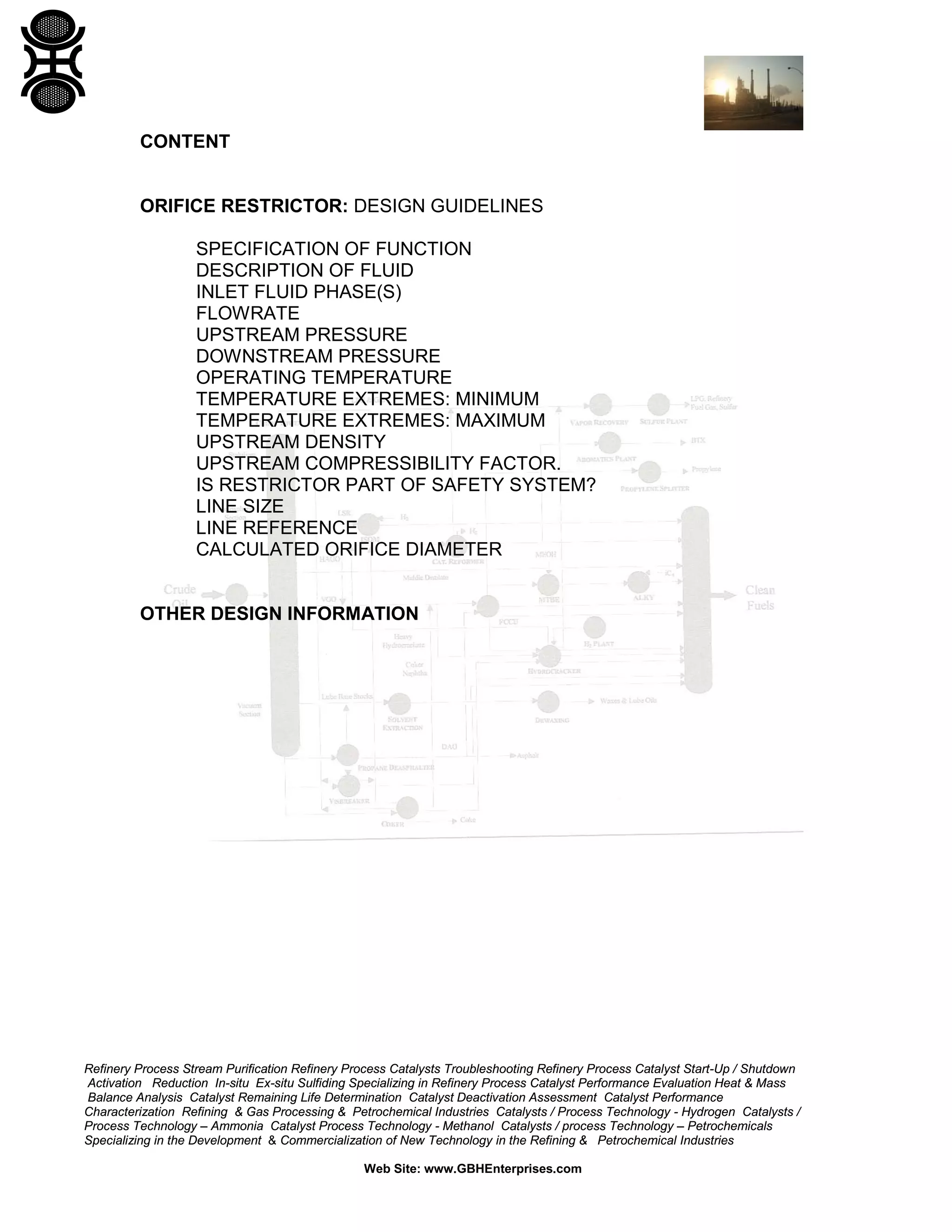 Orifice Restrictors - Design Guidelines | PDF