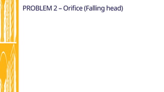 Orifice Sample Problems PowerPoint Presentation | PPTX
