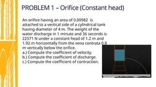 Orifice Sample Problems PowerPoint Presentation | PPTX