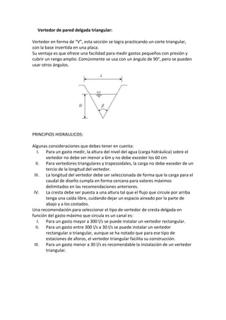 Orificios y vertederos | PDF