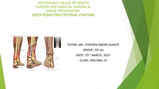 ORIF PRESENTATION (GROUP Six) PowerPoint | PPTX