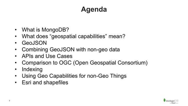 Getting Started with Geospatial Data in MongoDB | PPTX
