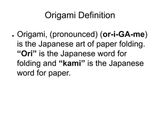 Origami | PPTX