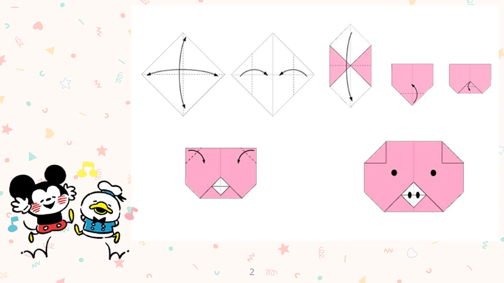 Origami lesson, step by step for schoolers. | PPTX