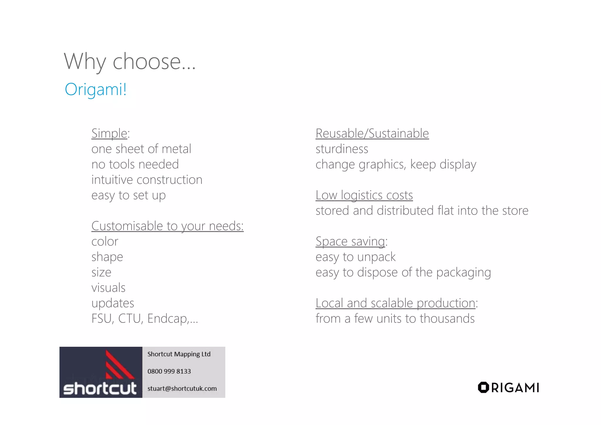 Origami shortcut overview | PPT