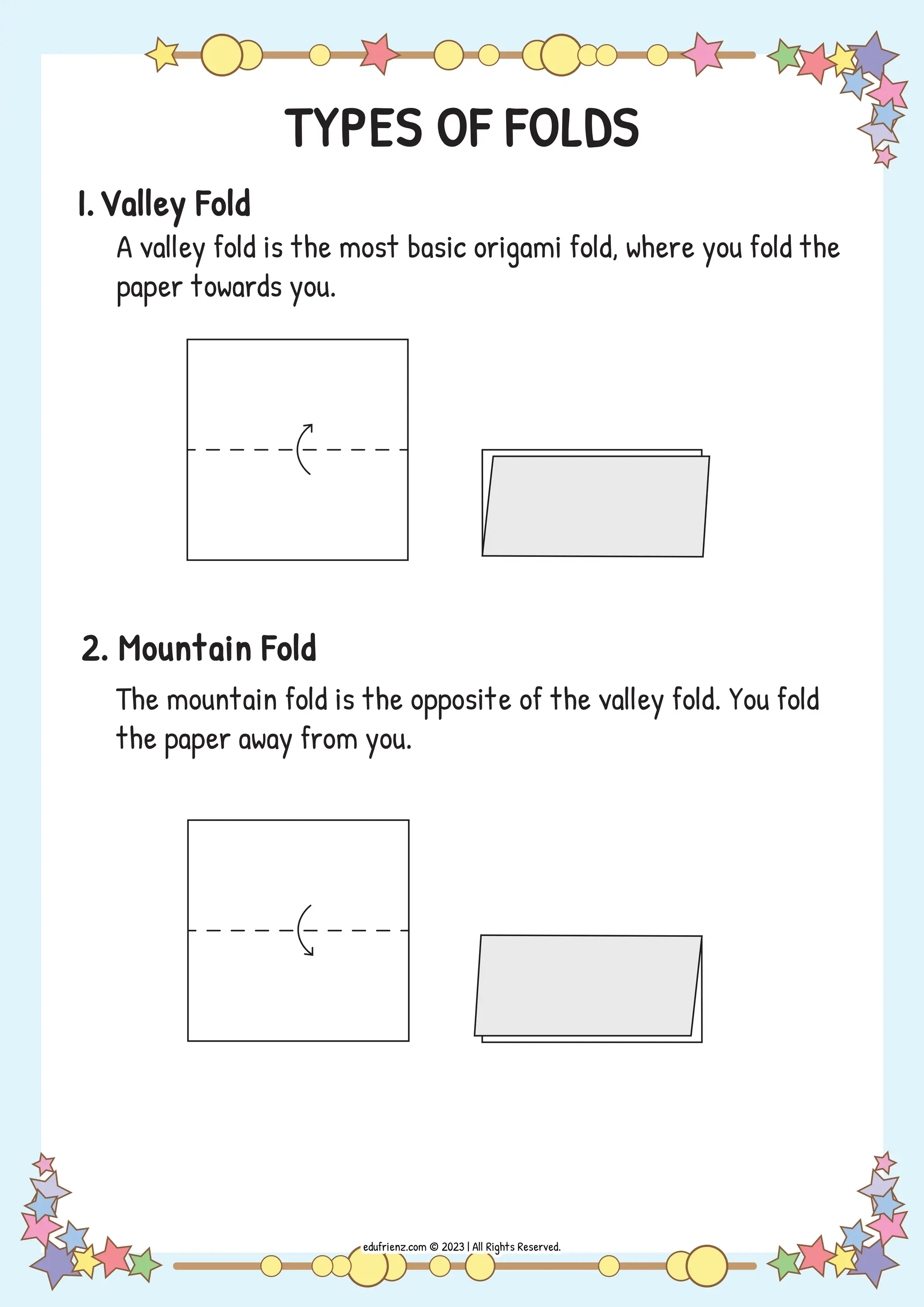Origami Folding Symbols – Digital Printable | PDF