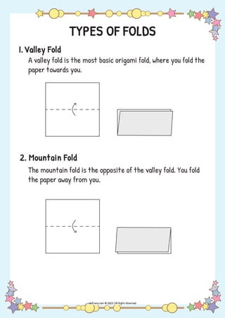 Origami Folding Symbols – Digital Printable | PDF
