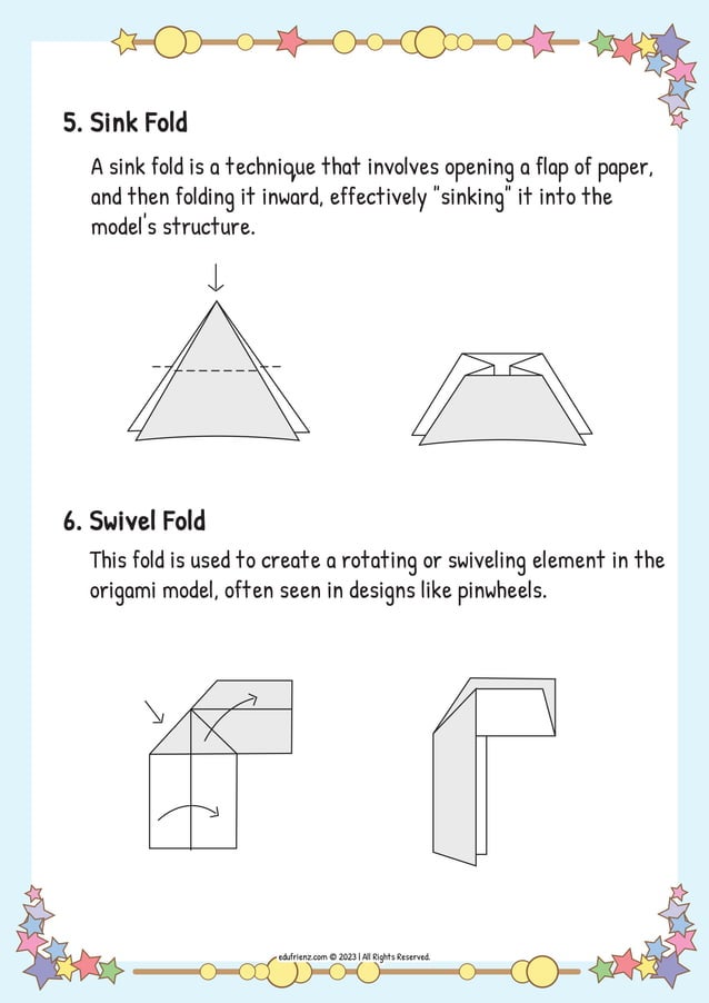 Origami Folding Symbols – Digital Printable | PDF
