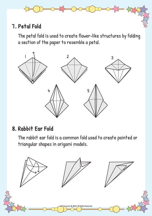 Origami Folding Symbols – Digital Printable | PDF