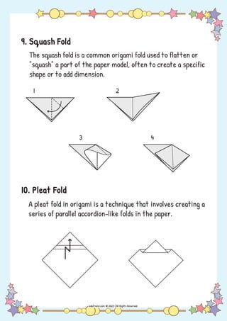 Origami Folding Symbols – Digital Printable | PDF