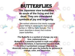 Origami+butterfly | PPTX | Arts and Crafts | Hobbies & Interests