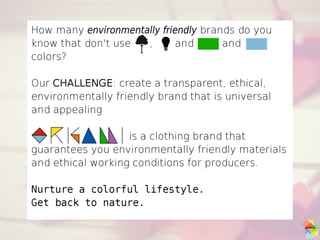 Visual identity for Origami, a fictional eco clothing store | PPT