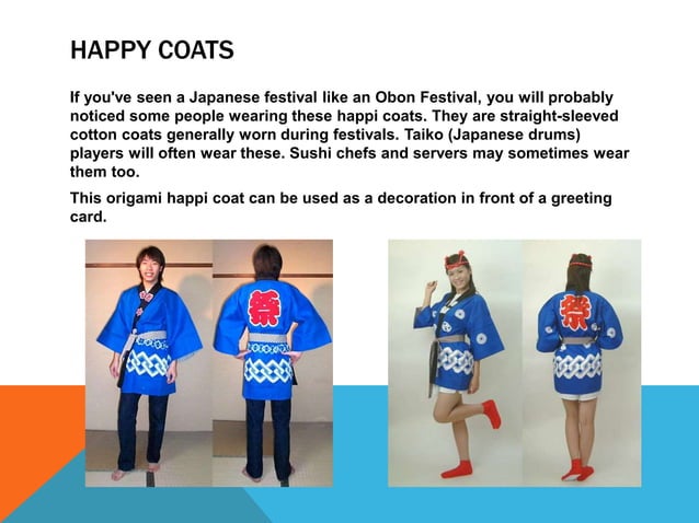 Origami happi coat | PPT