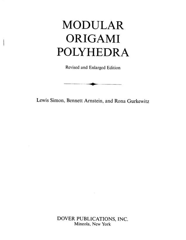 Origami moduler polyhedra | PDF