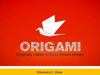 ORIGAMI PRODUCTION | PDF | Needlework | Arts and Crafts