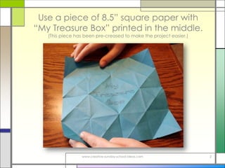 Origami Treasure Box Demonstration | PPSX | Christianity | Religion ...