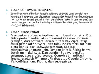 Original and licensed software (1) ory | PPT