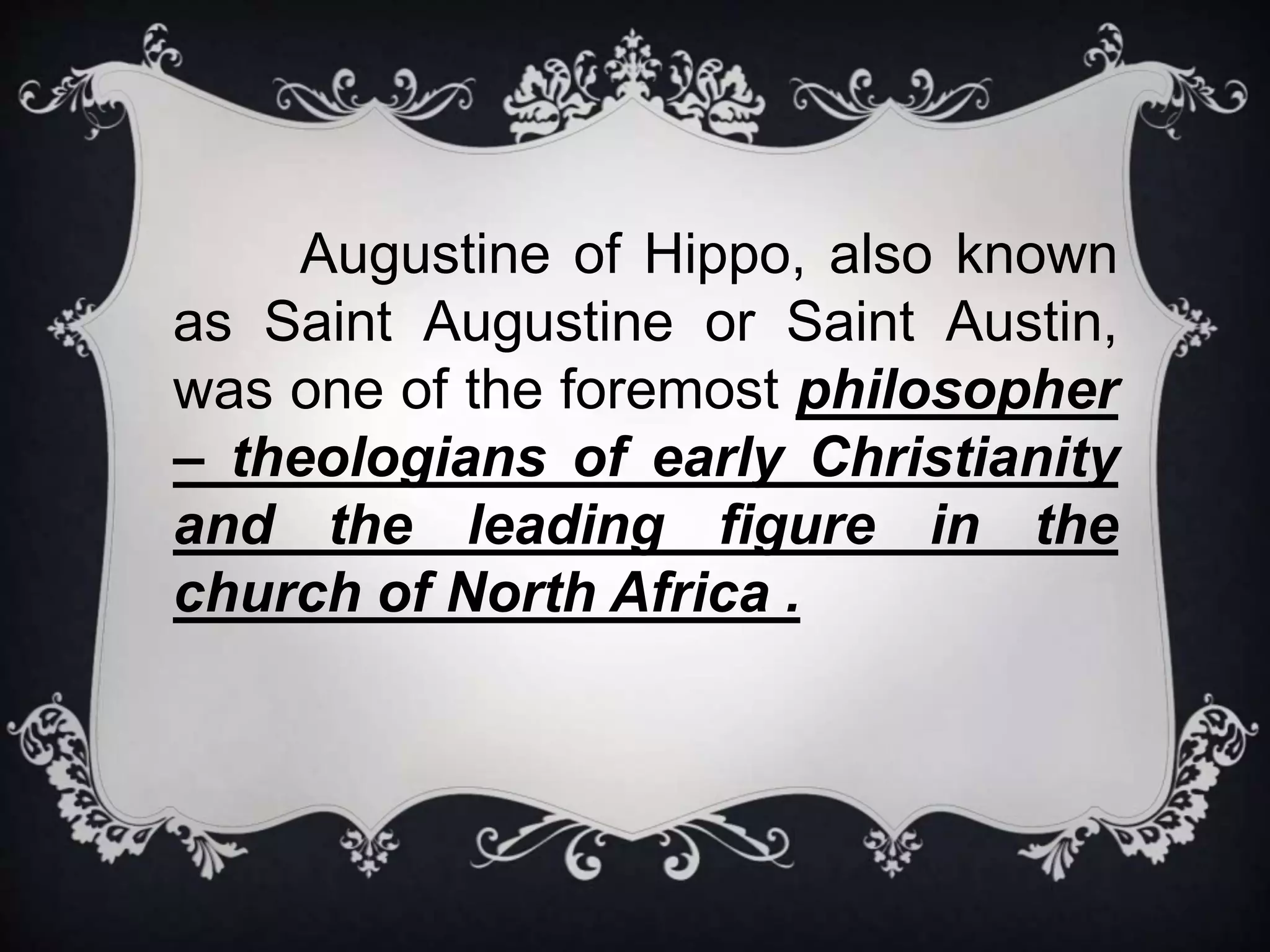 “Augustine of Hippo” | PPTX