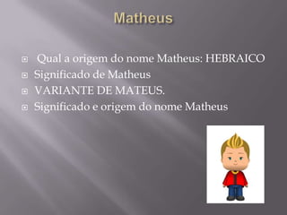 Origem do nome 6ºC | PPTX