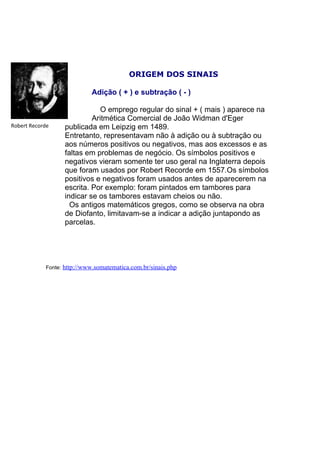 Origem dos sinais | DOC