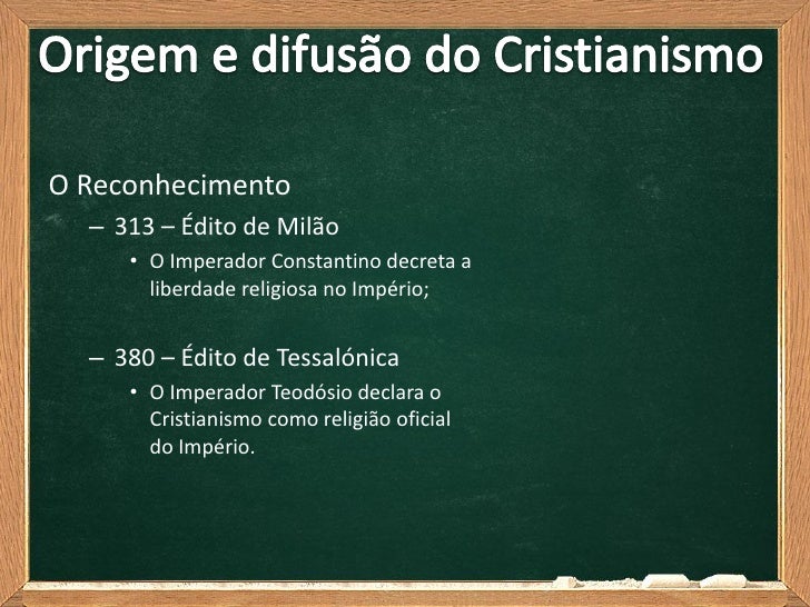 Origem E Difusão Do Cristianismo