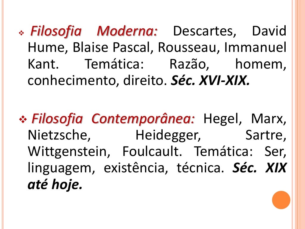 Origem e divisão da filosofia