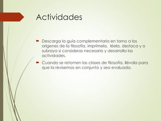 Origen-de-la-filosofía- La capacidad asombro | PPT