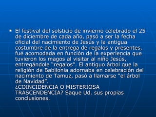 ORIGEN DE LA NAVIDAD | PPT