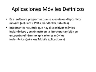 Origen de aplicaciones móviles | PPTX