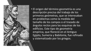 Origen de la geometria | PPTX