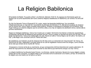 Origen de la Idolatria | PPT