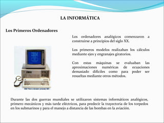 Origen De La Informatica