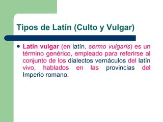 Origen de la lengua española | PPT