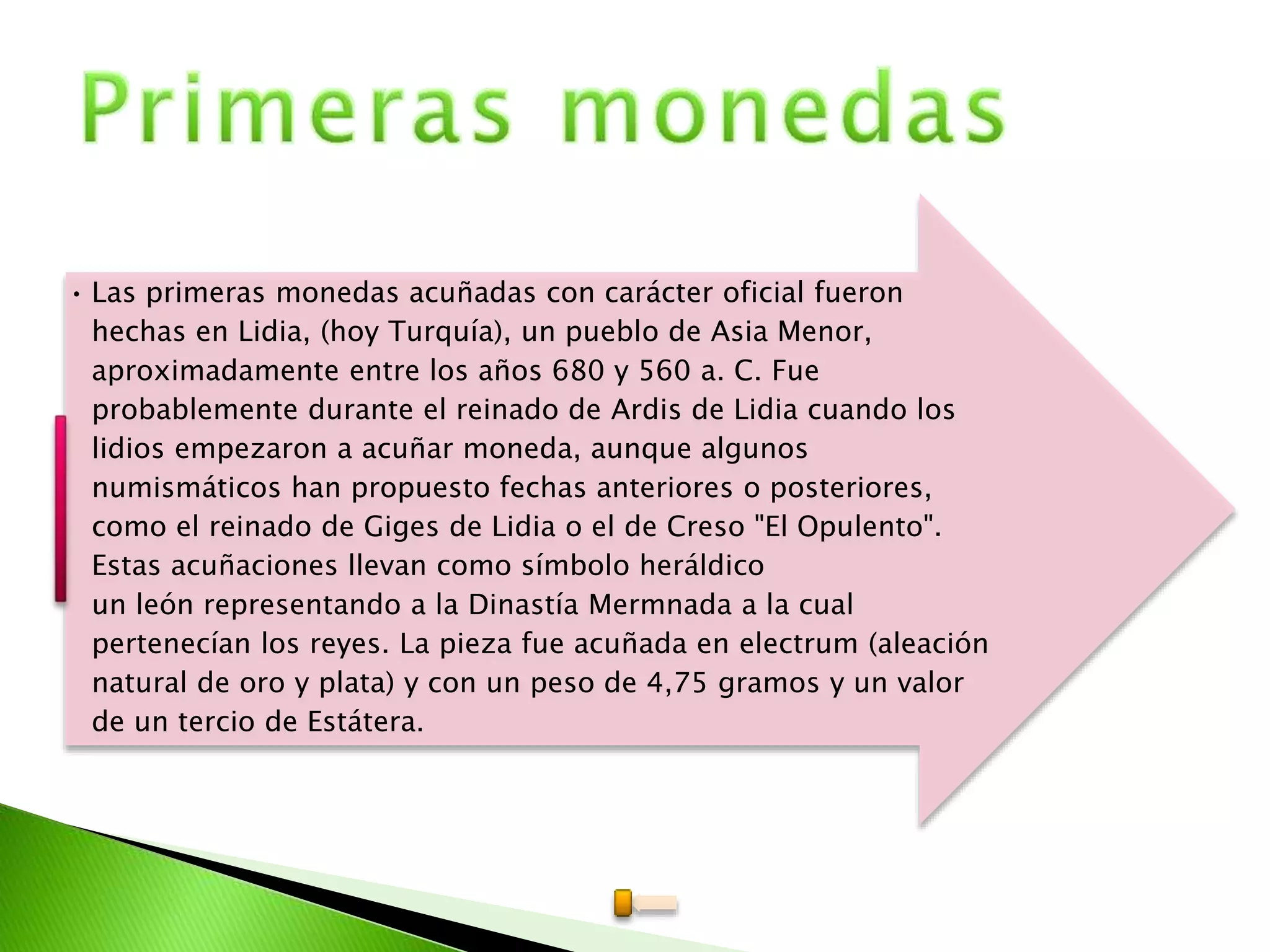 Origen de la moneda | PPT