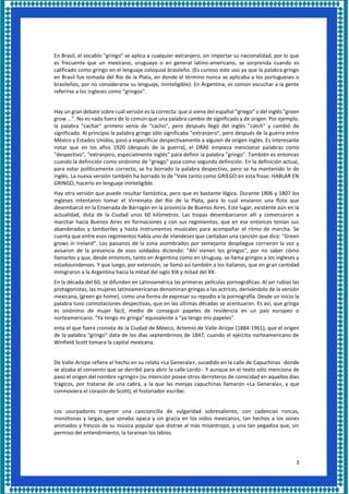 Origen de la palabra gringo | PDF